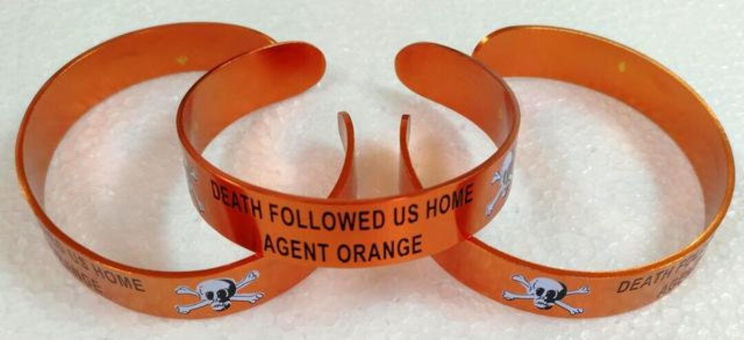 Agent Orange Death Followed Us Home Aluminum Bracelet - Etsy
