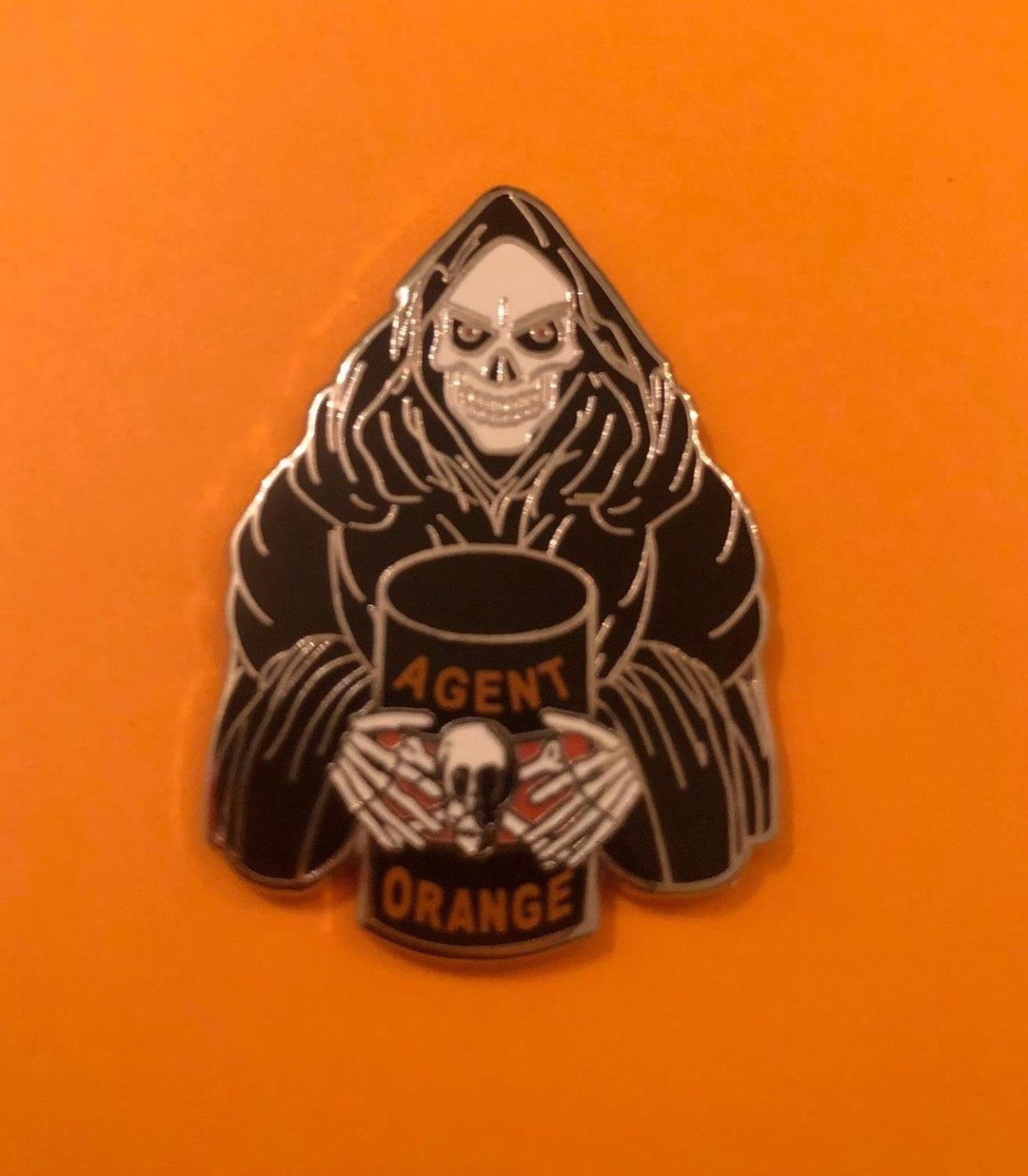 Agent Orange Grim Reaper Pin - Etsy
