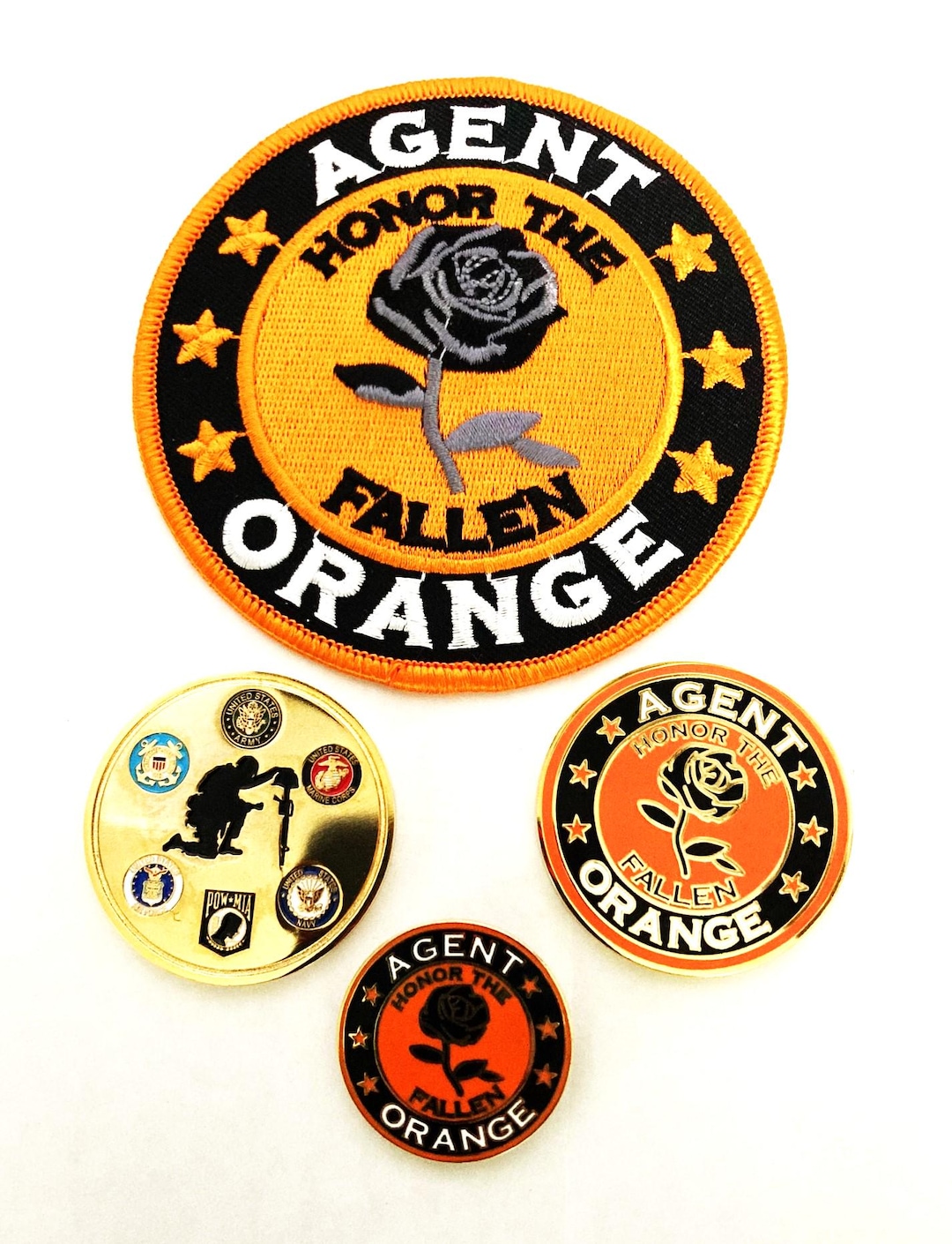 Agent Orange Honor the Fallen Pin, Patch, and Challenge Coin Combo - Etsy