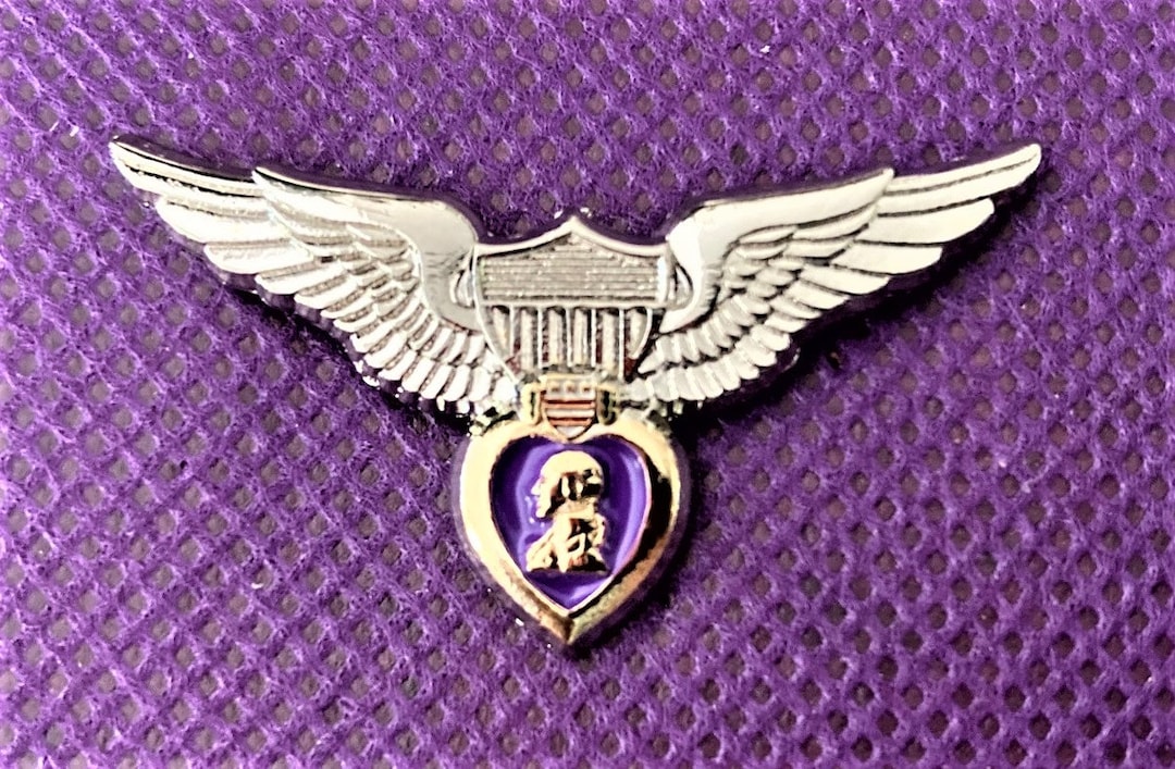 US Army Combat Wounded Pilot Wings Pin - Etsy