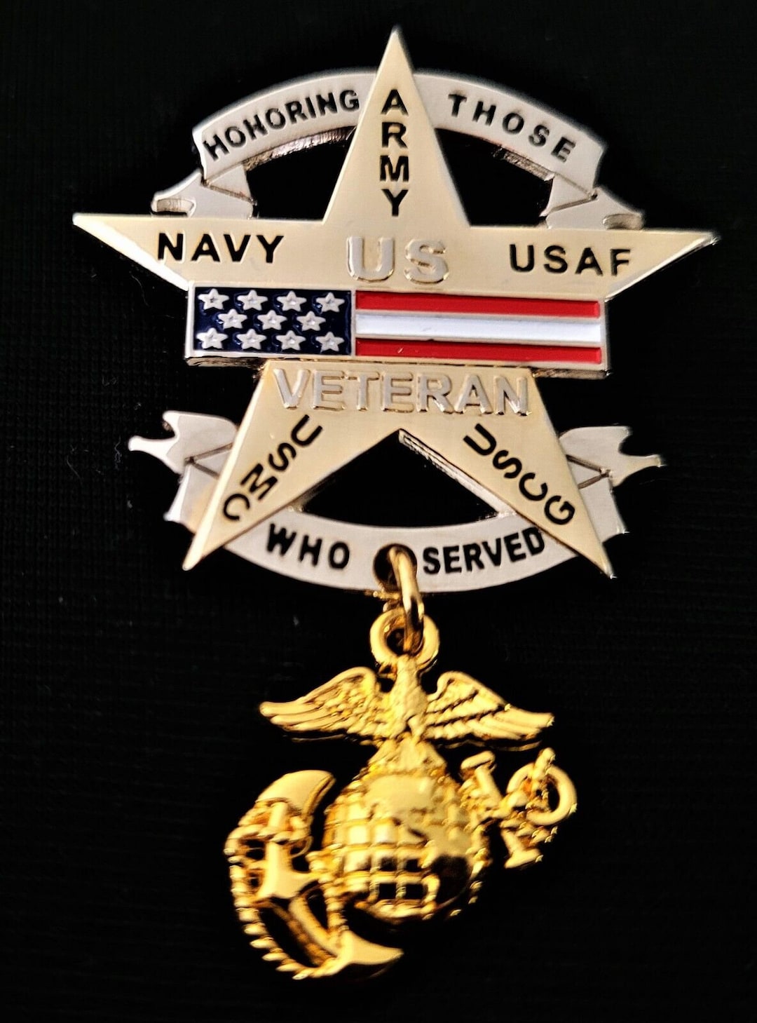 Vietnam Veteran All Veteran USMC US Veteran Pin - Etsy