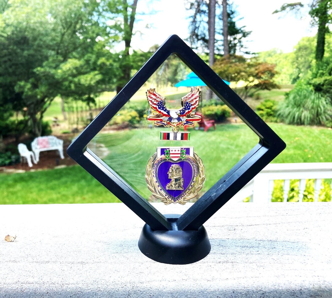 Combat Wounded Challenge Coin /patriotic Eagle With Afghanistan Service ...