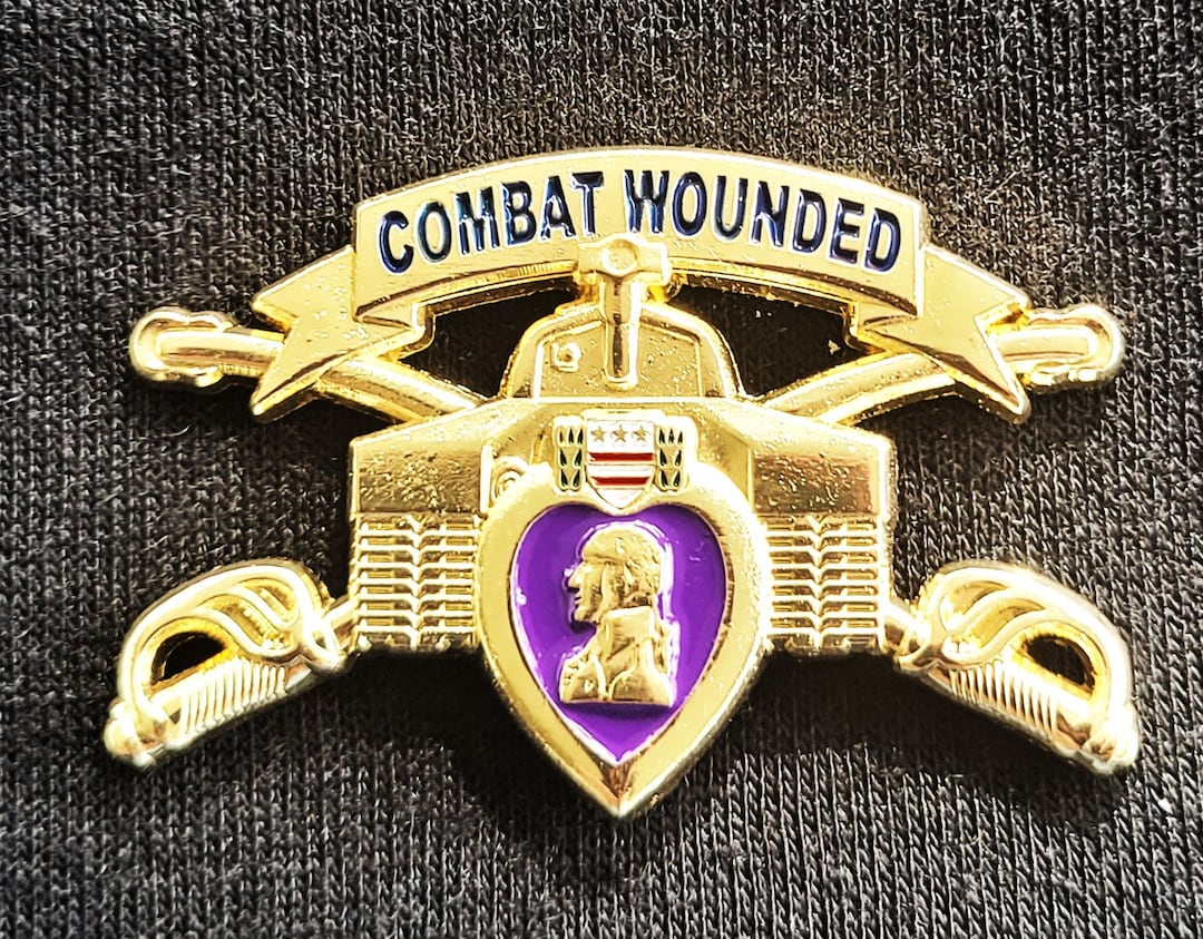 Combat Wounded Armored Cavalry Pin - Etsy