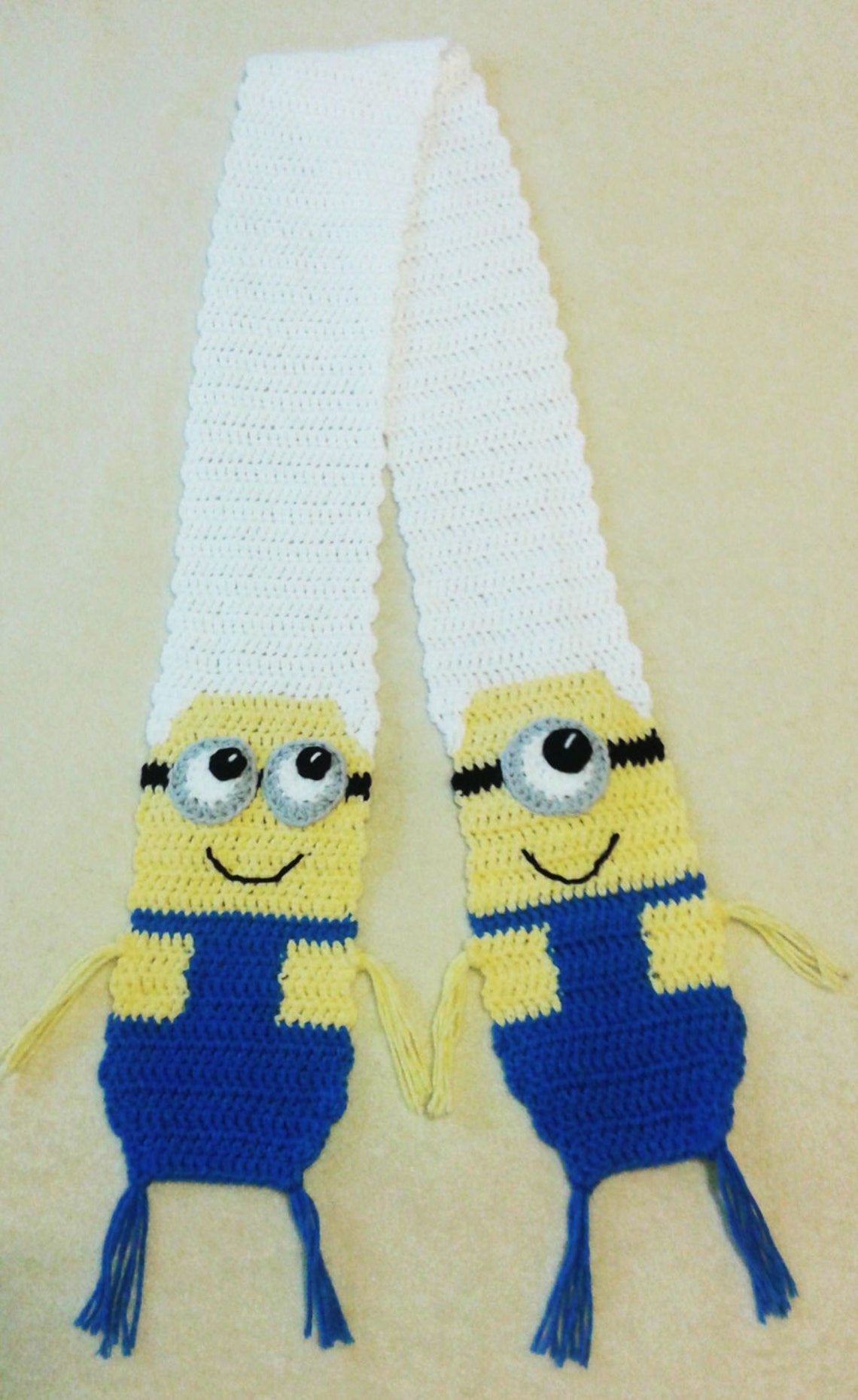 Minion Scarf PATTERN /funny Crochet Scarf Inspired by Minions / DIY ...