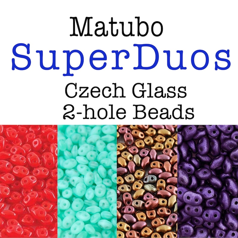 Superduo Czech Glass 2-hole Beads, 10g - New Mixes! - Etsy