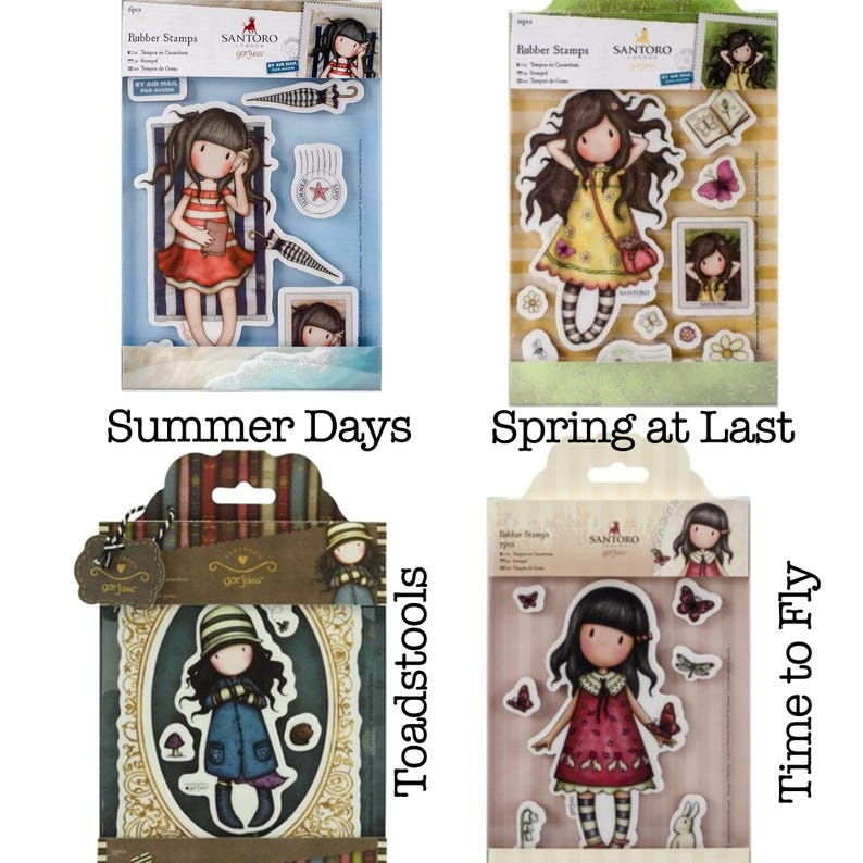 Santoro Gorjuss Large Rubber Stamp Sets - Etsy