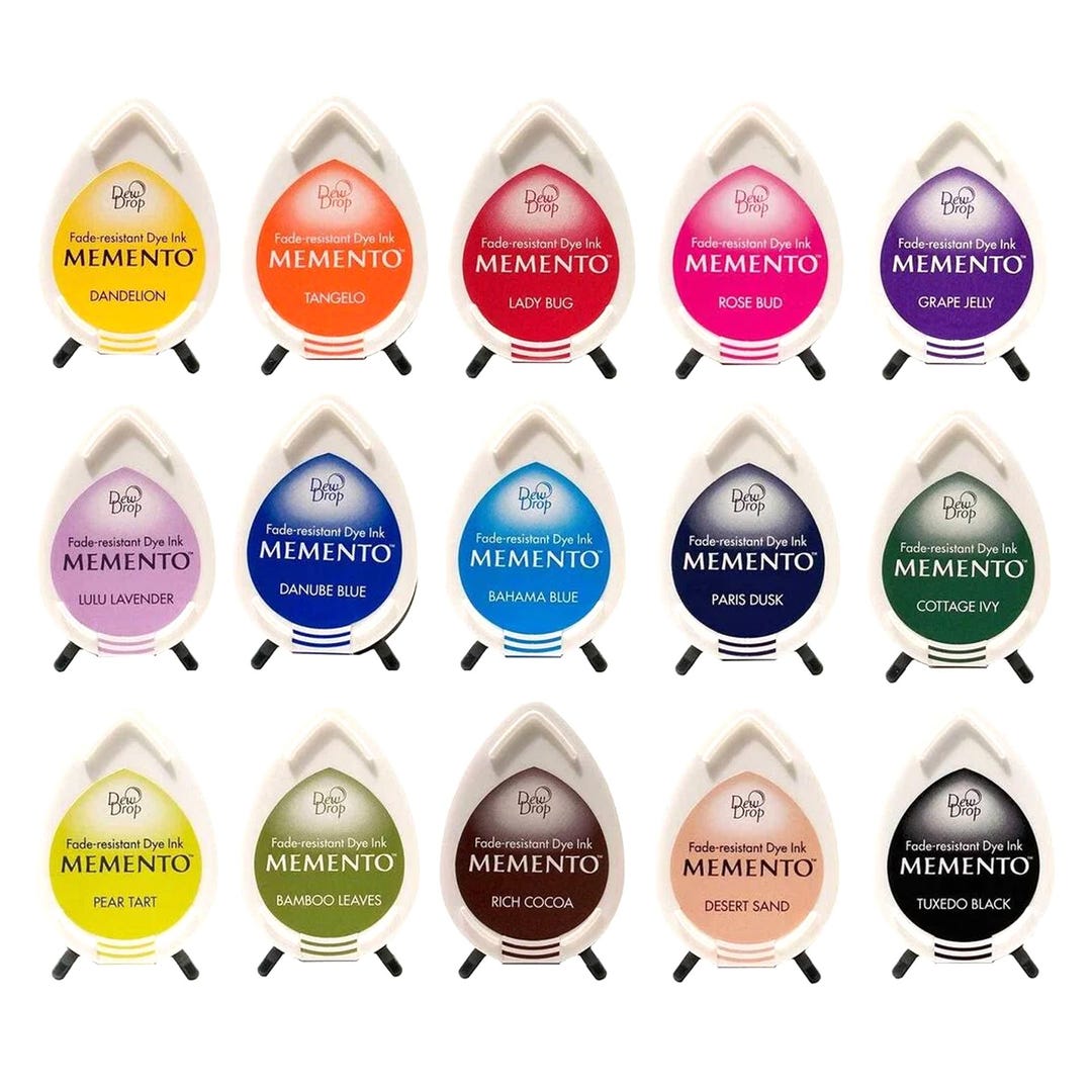 Tsukineko Memento Dew Drop Ink Pads, Fade-resistant Dye Ink - Etsy