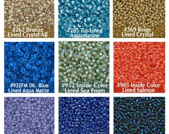 11/0 Op Earth Colors Round Seed Bead Set 2 - Etsy