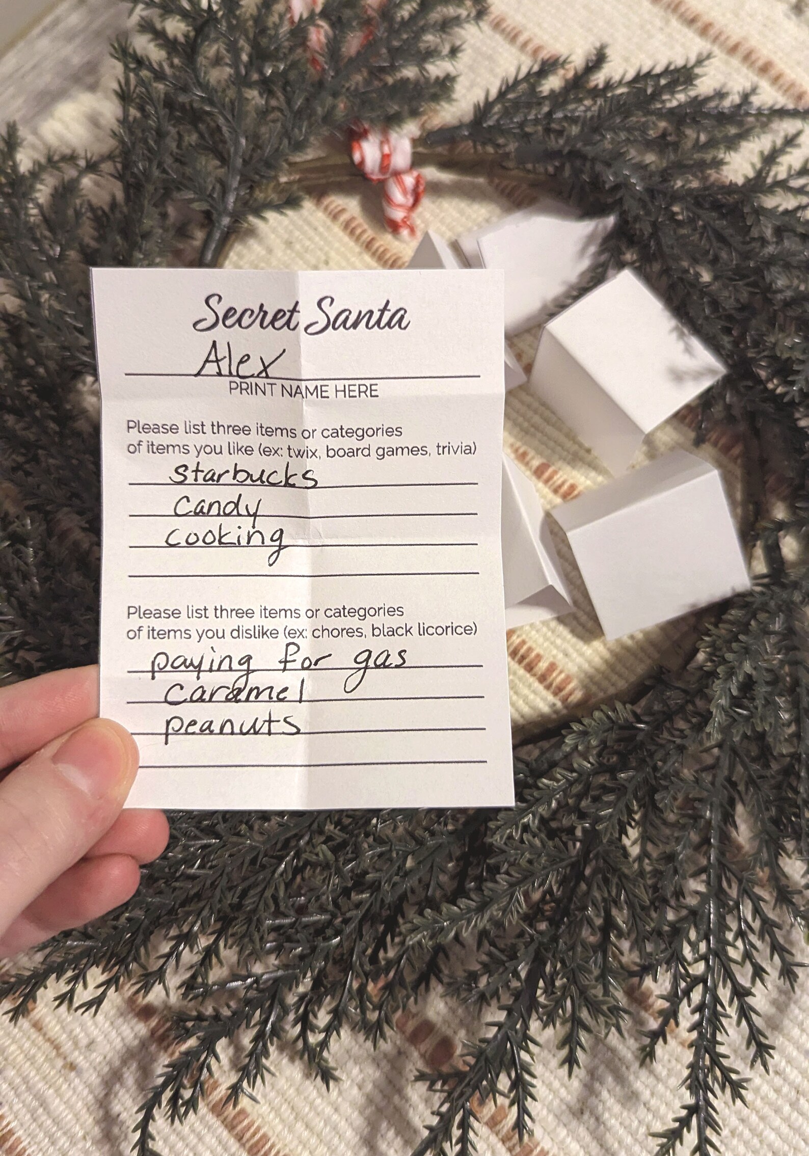 Printable Secret Santa Questionnaire Cards - Fun Christmas Gift ...