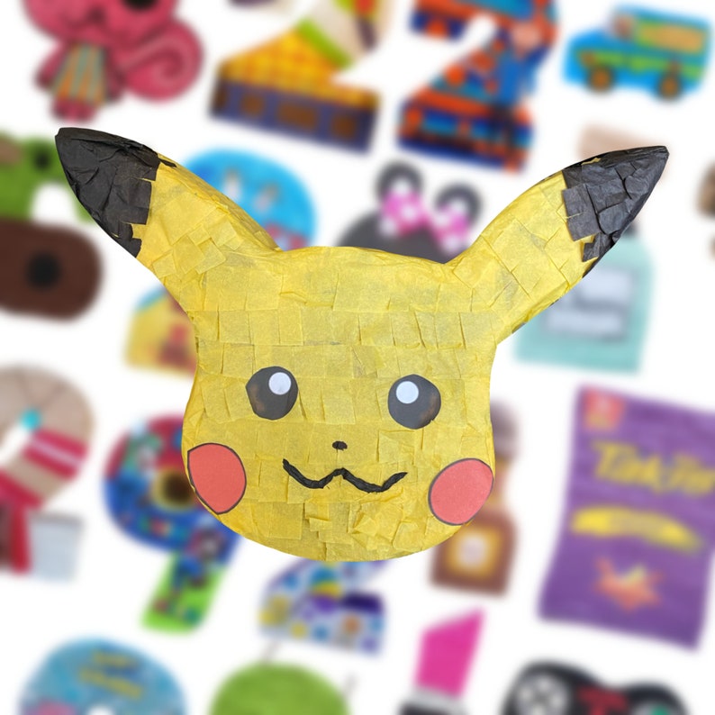 Kids Birthday Custom Character Pikachu Inspired Pinata 24 in - Etsy