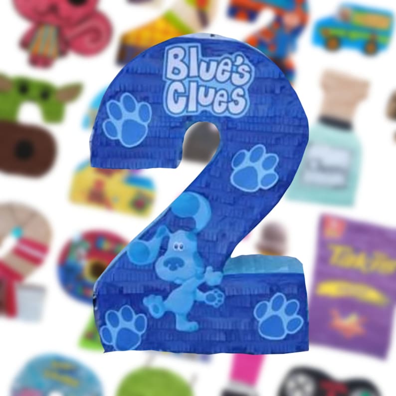 Blues Clues Inspired Any Number Custom Pinata New Size: (proportional ...
