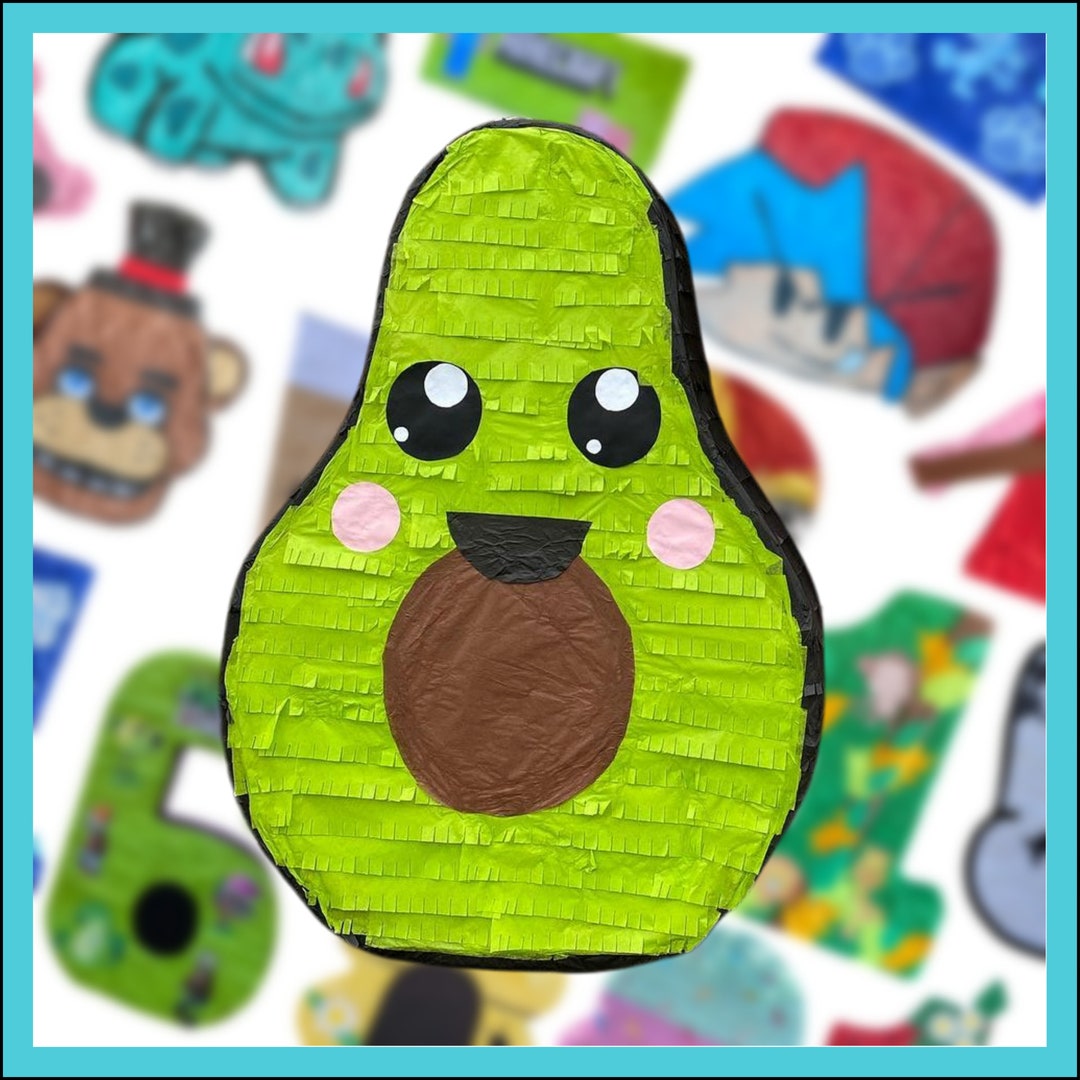 Cute Avocado Pinata (24 in X 18 in X 4 In) - Etsy