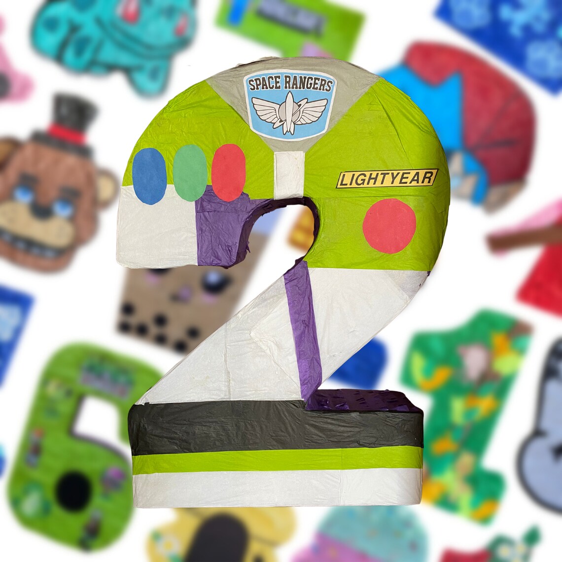 Buzz Lightyear Inspired Any Number Custom Pinata 24 in L X - Etsy