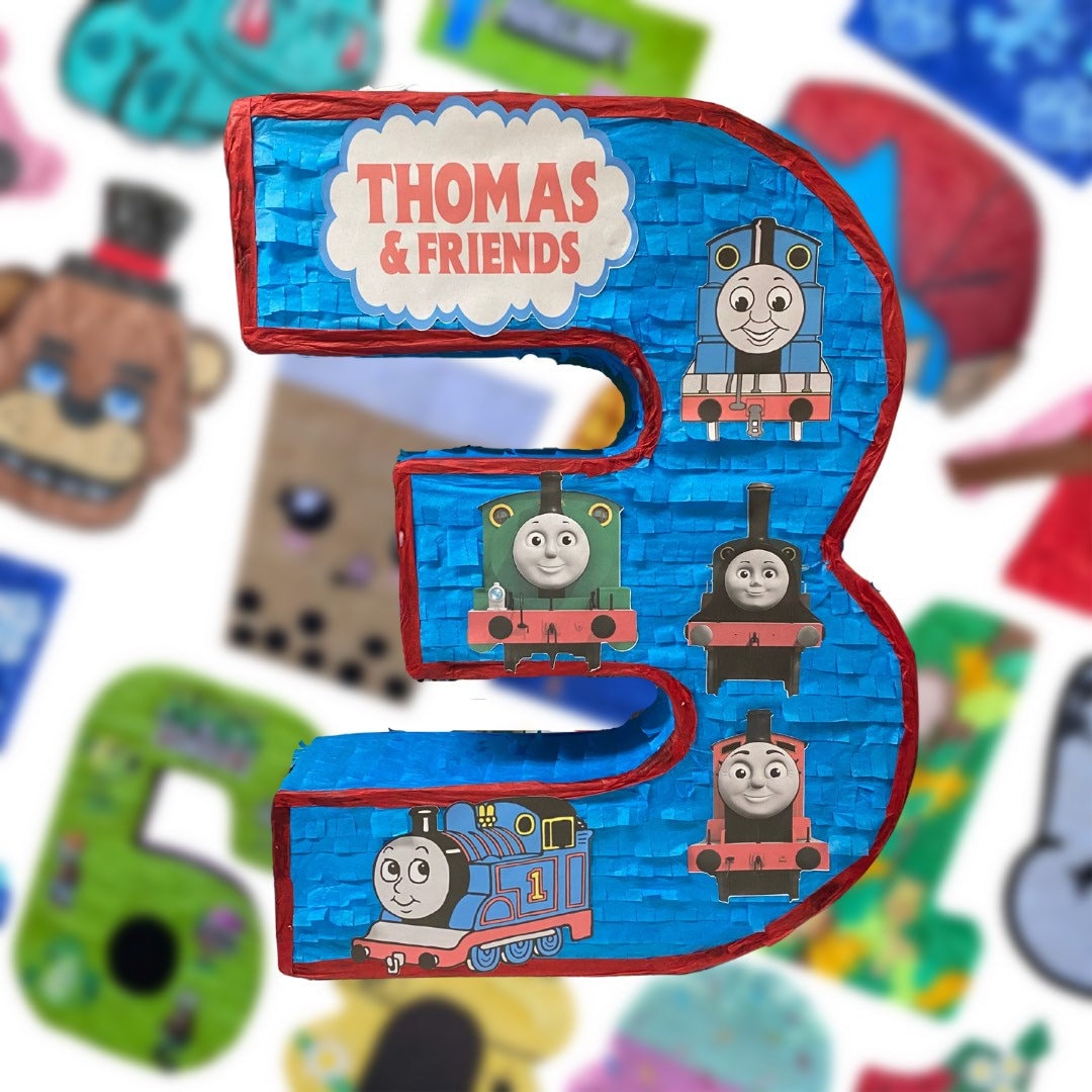 Thomas and Friend Inspired Any Number Custom Pinata 23 in L X - Etsy
