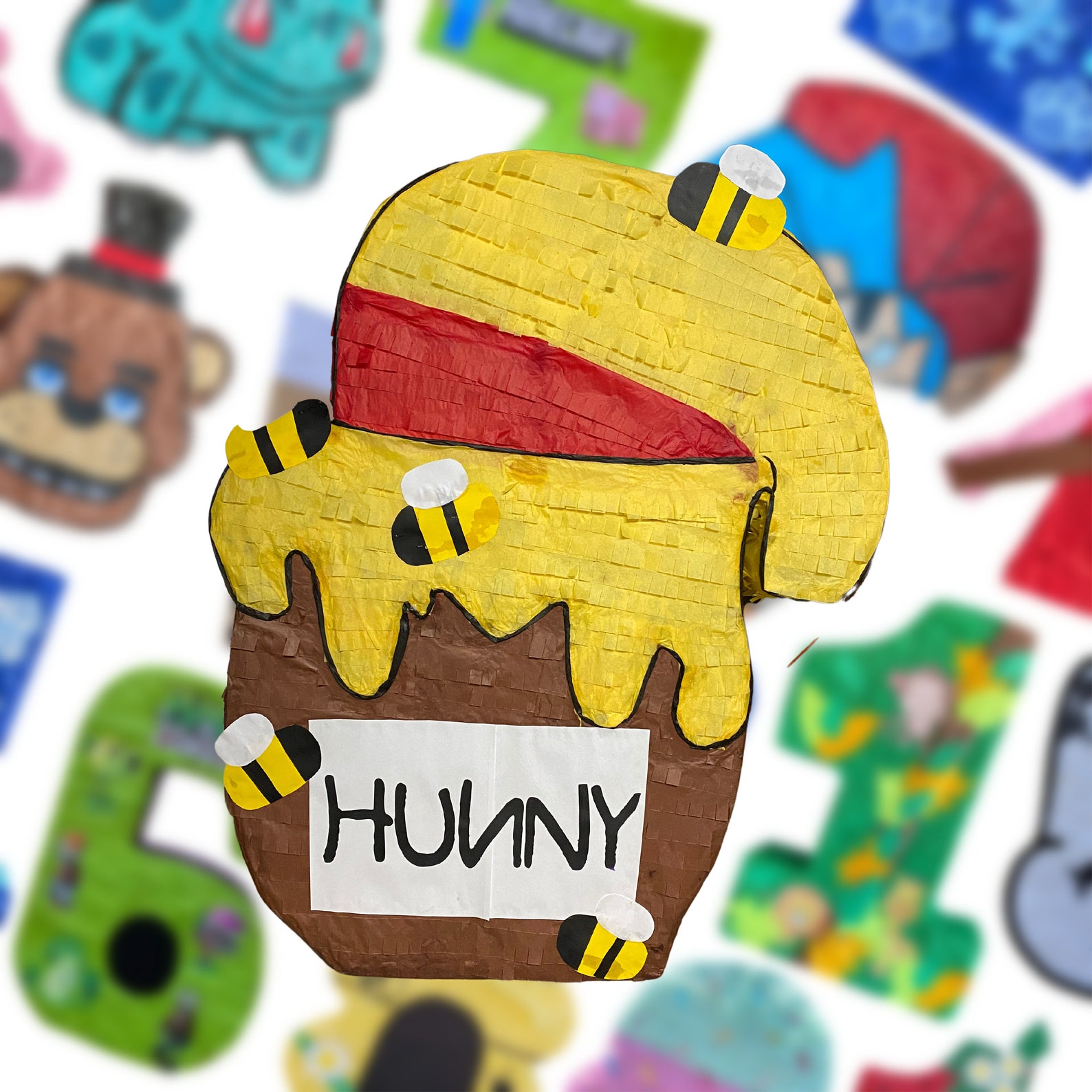 Winnie the Pooh Inspired Bear in Honey Pot Pinata (24 in X 18 in X 8 In ...