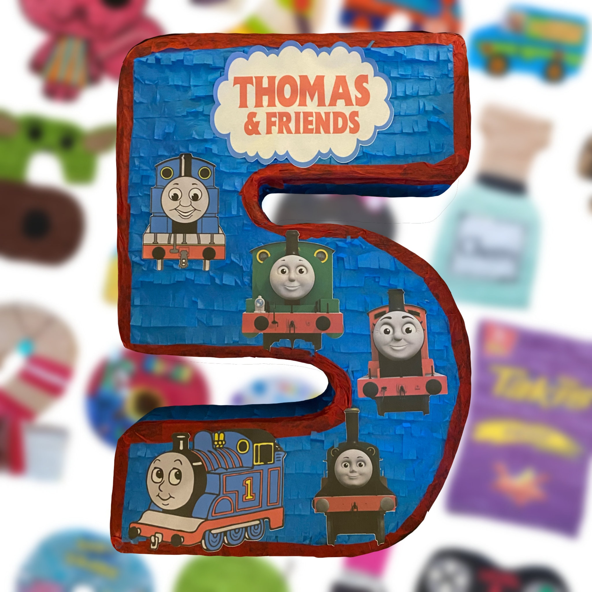 Thomas and Friend Inspired Any Number Custom Pinata 23 in L X - Etsy