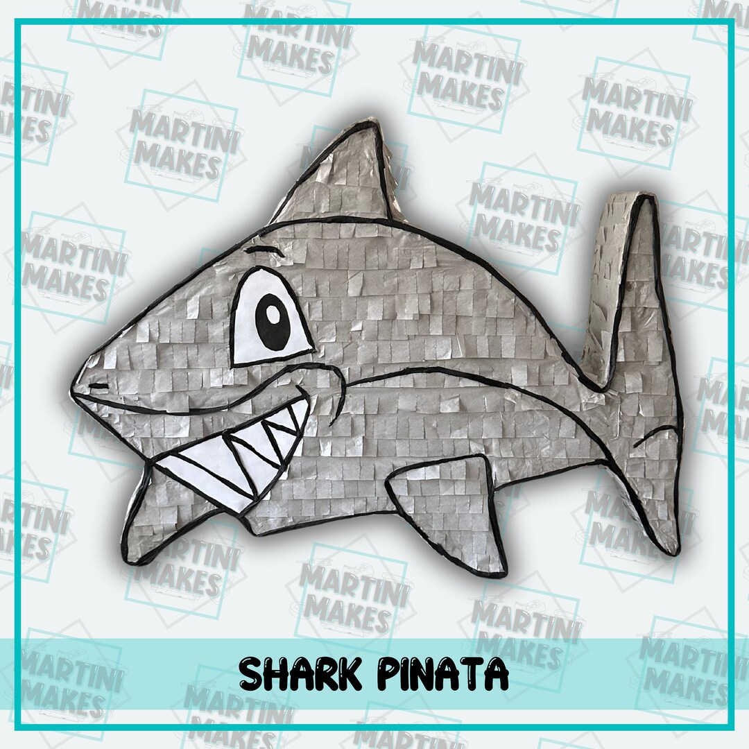 Shark Pinata (24 in X 18 in X 4 In) - Etsy