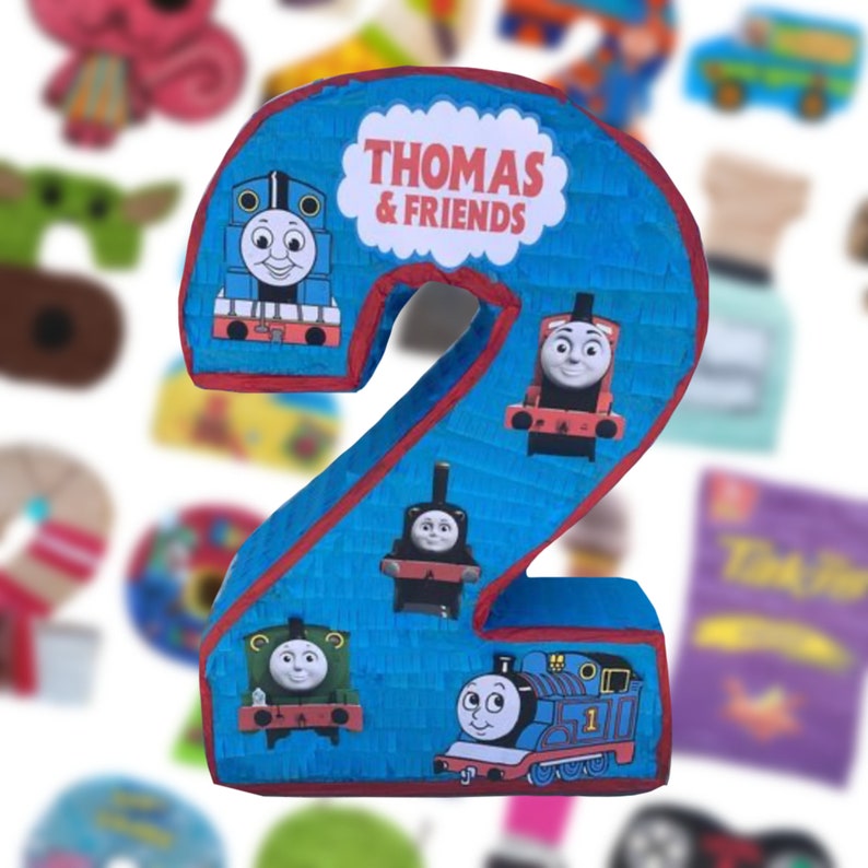 Thomas and Friend Inspired Any Number Custom Pinata 23 in L X - Etsy
