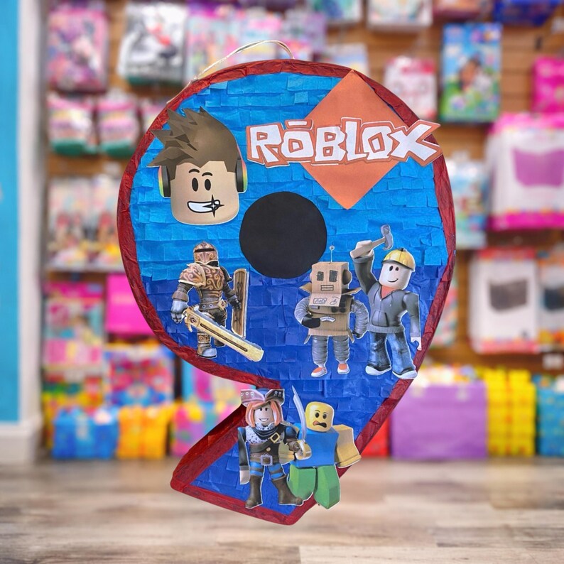 Roblox Boy Inspired Robots and Block Characters Personalized Number ...