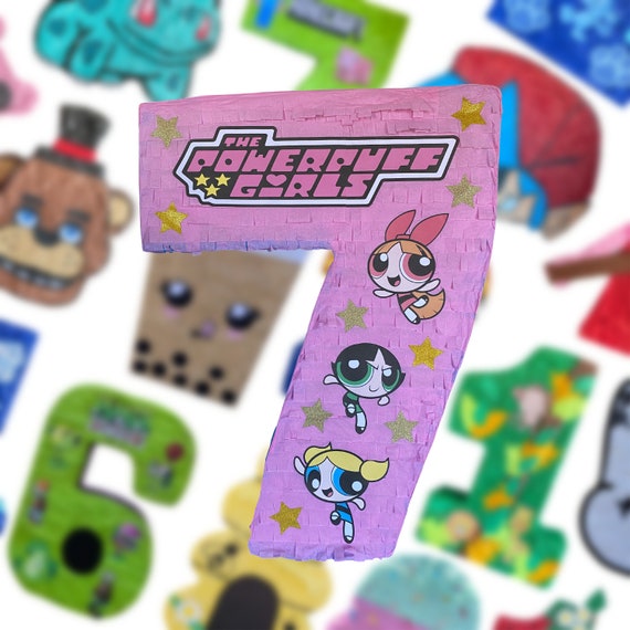 Powerpuff Girl Inspired Any Number Pinata 24 in X 18 in X 4 | Etsy
