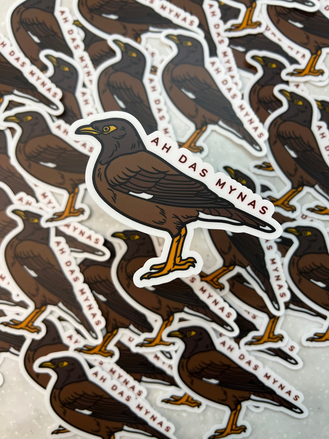 Ah Das Mynas | UV Clear Stickers | Durable | Waterproof - Etsy