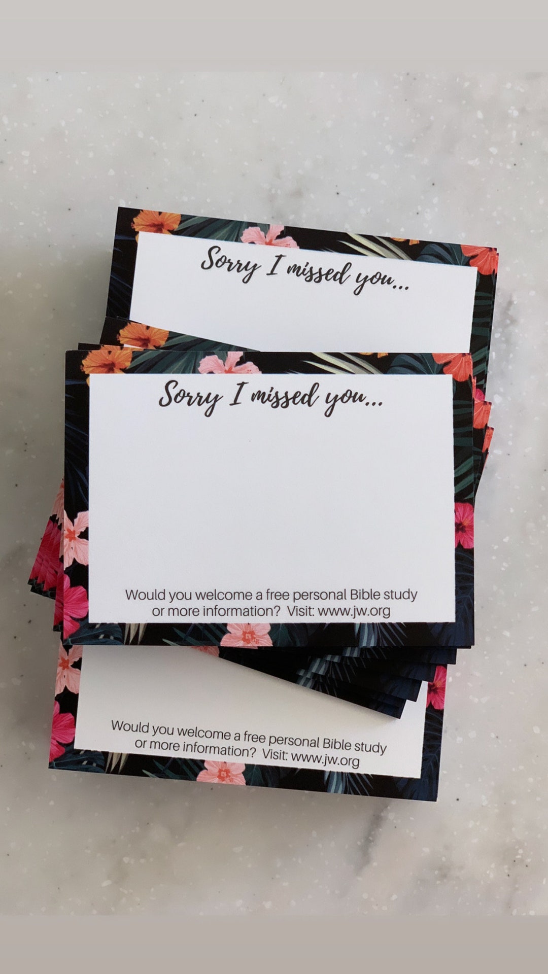 Tropical "sorry I Missed You" Post-it Notes - Etsy