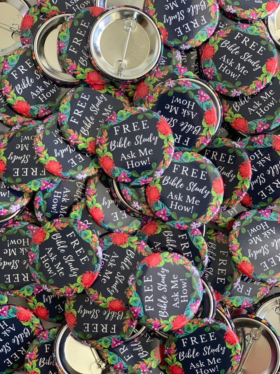 SALE Free Bible Study Buttons - Etsy