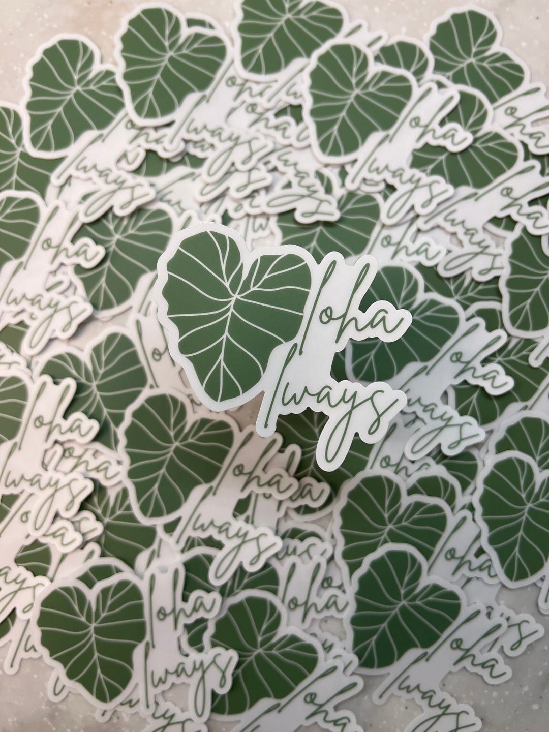 Aloha Always Kalo | UV Clear Stickers | Durable | Waterproof - Etsy