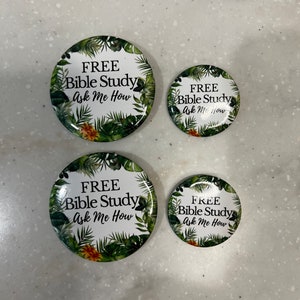 Free Bible Study Buttons - Etsy
