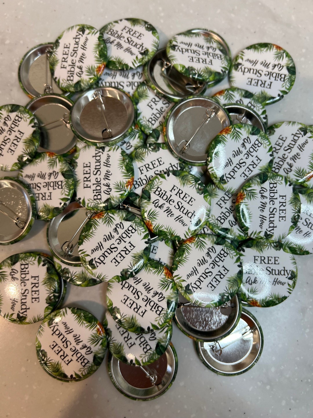 Free Bible Study Buttons - Etsy