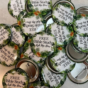 Free Bible Study Buttons - Etsy