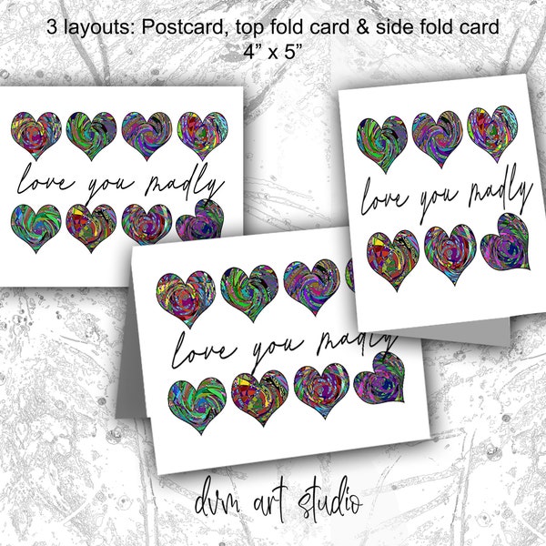 Printable 4x5 Card - Etsy