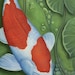 Koi fish print on canvas tropical fish painting gift art | Etsy