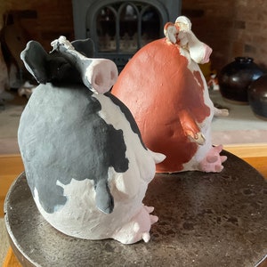 Cow Sculpture, Handmade, Original Artisan Cow Lover Gift - Etsy UK