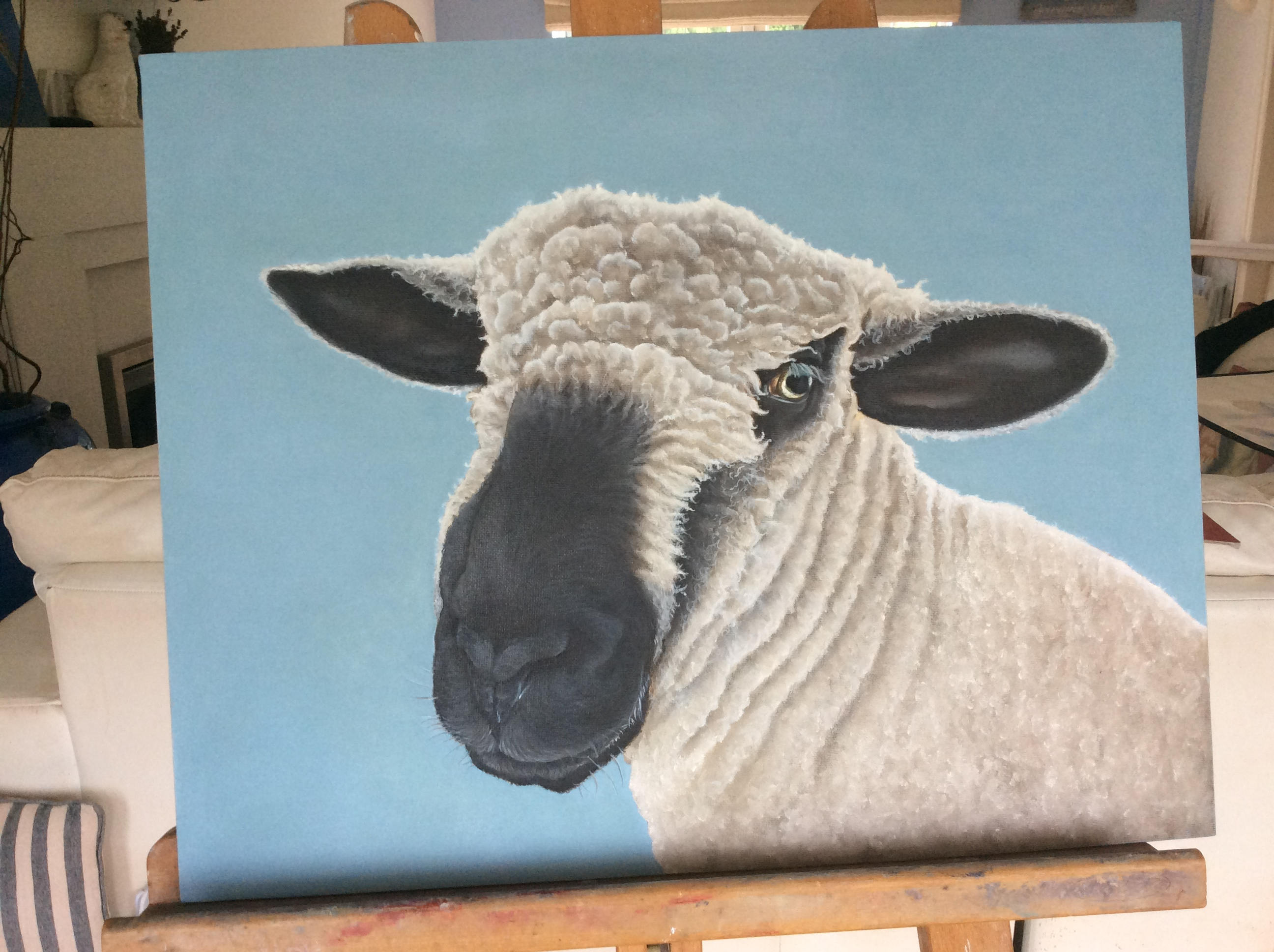 Sheep Print on Canvas, Painting, Gift, Art, and Original Picture - Etsy UK