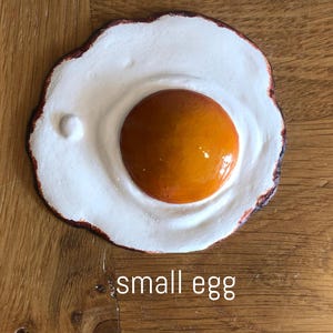 Sculpture, Ceramic Fried Egg, Handmade, Artisan, Pottery, Gift, Food ...