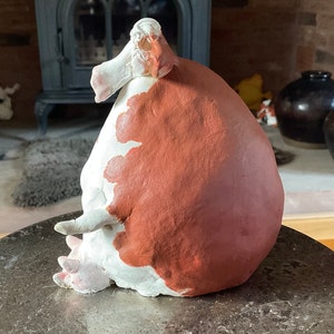 Cow Sculpture, Handmade, Original Artisan Cow Lover Gift - Etsy UK