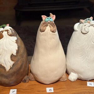 Ceramic Cat Sculpture, Handmade, Artisan, Pottery, Art, Cat Lover Gift ...