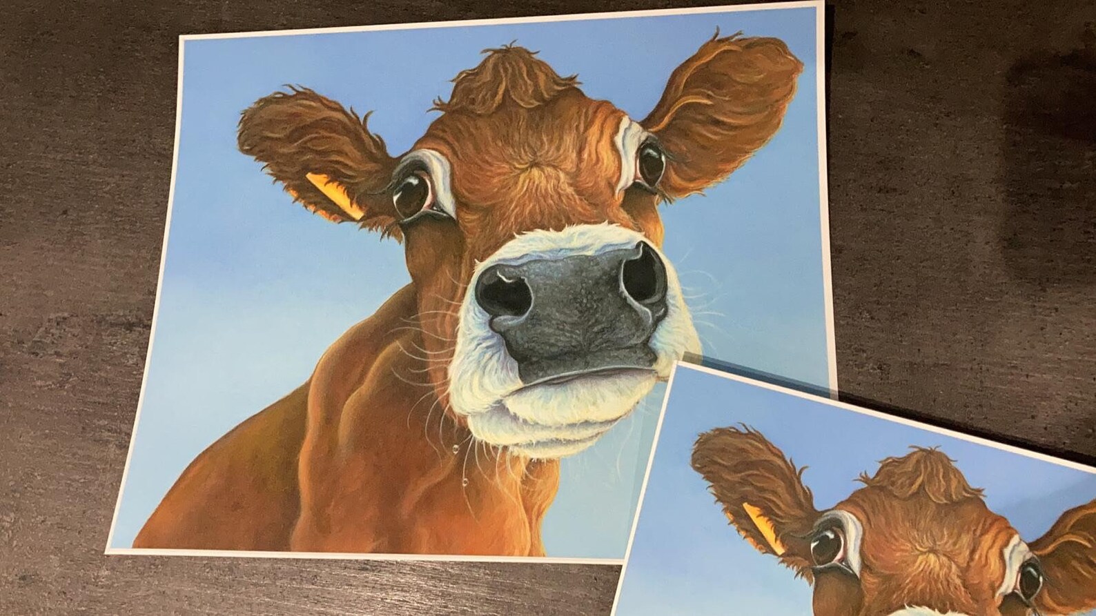 Jersey Cow Prints Painting Gift Art Picture - Etsy UK