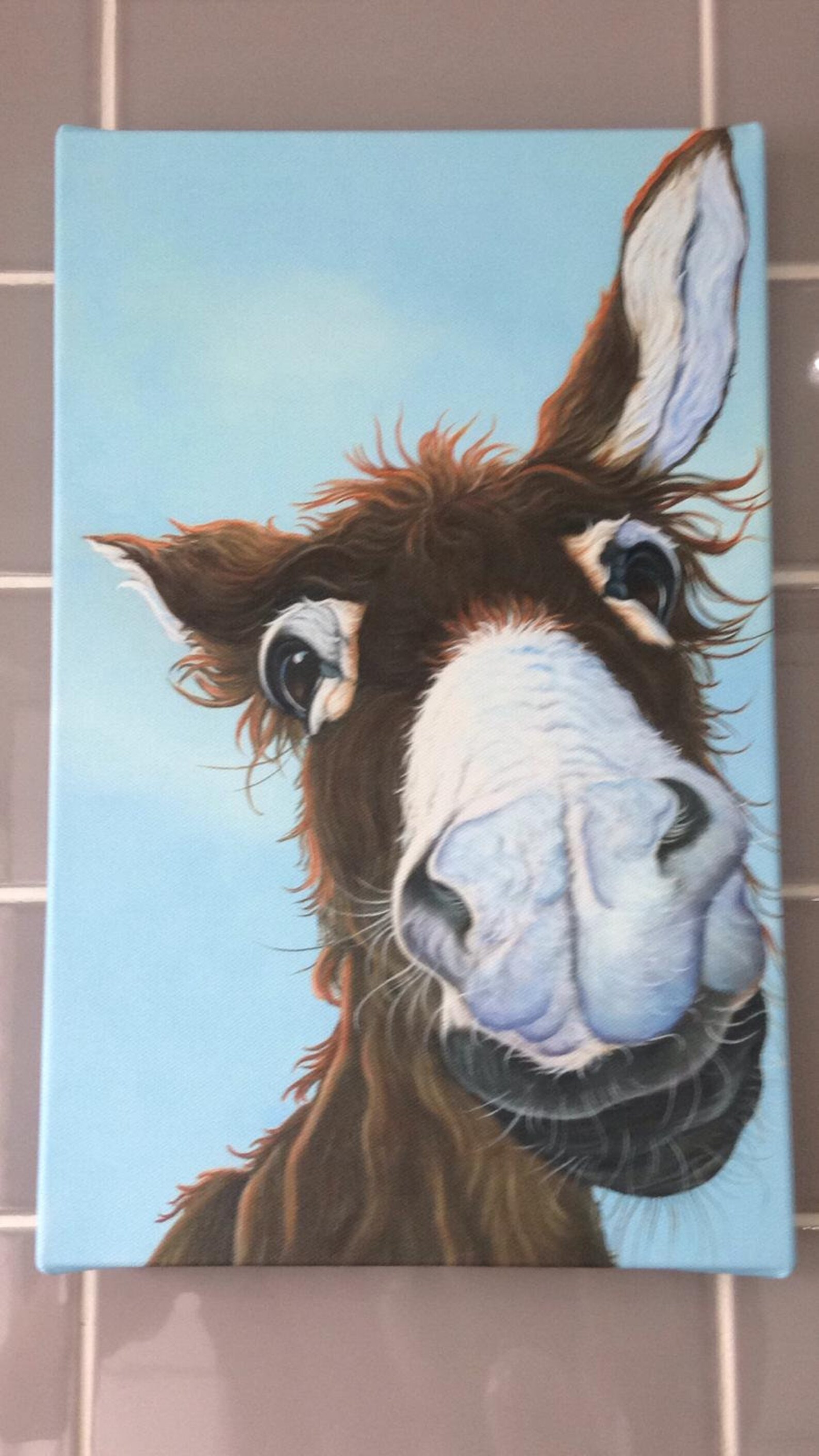 Donkey Canvas Print, Painting, Gift, Art, Picture - Etsy UK