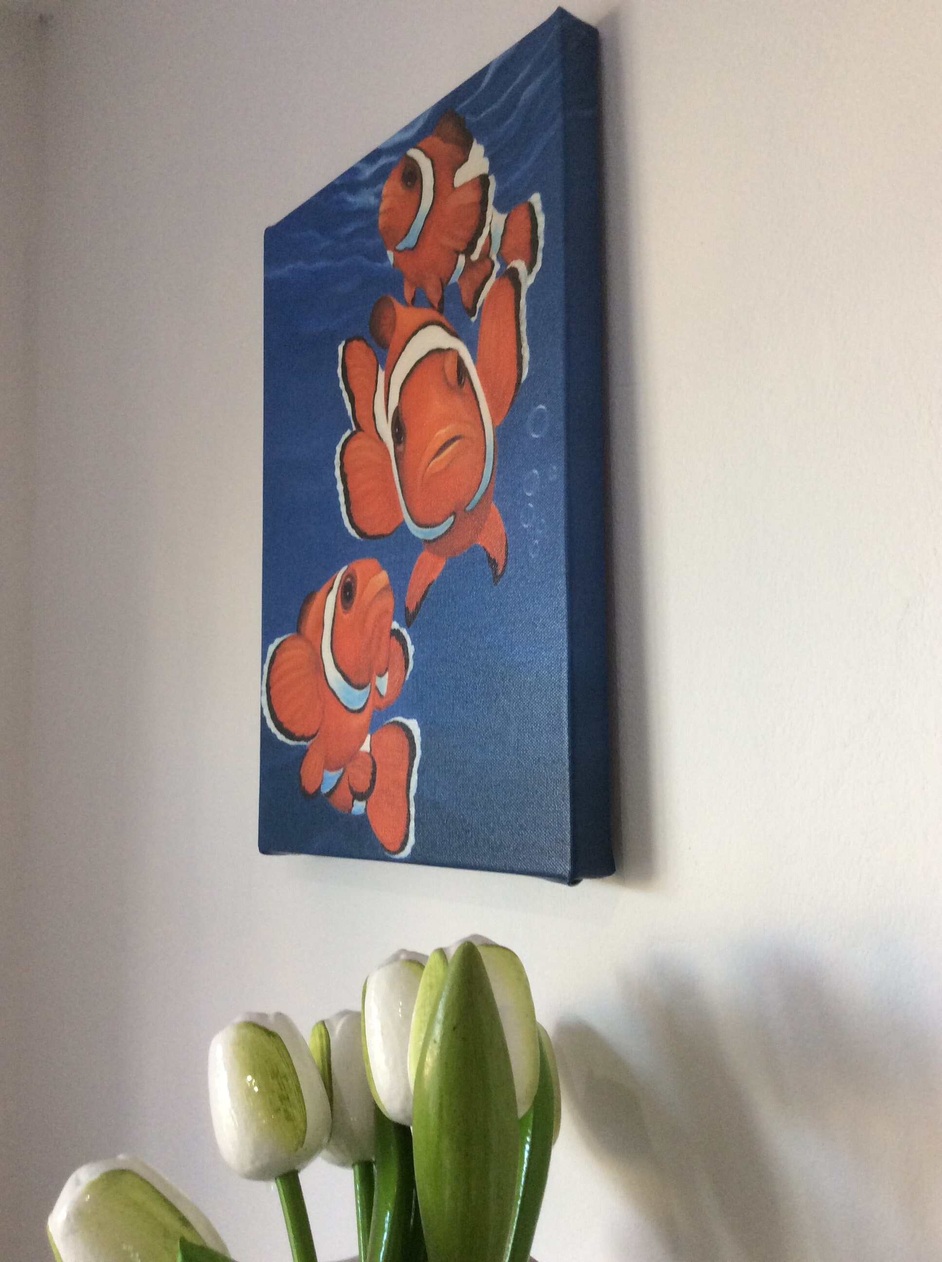 Clown Fish Canvas Print Tropical Fish Painting Art Gift - Etsy UK