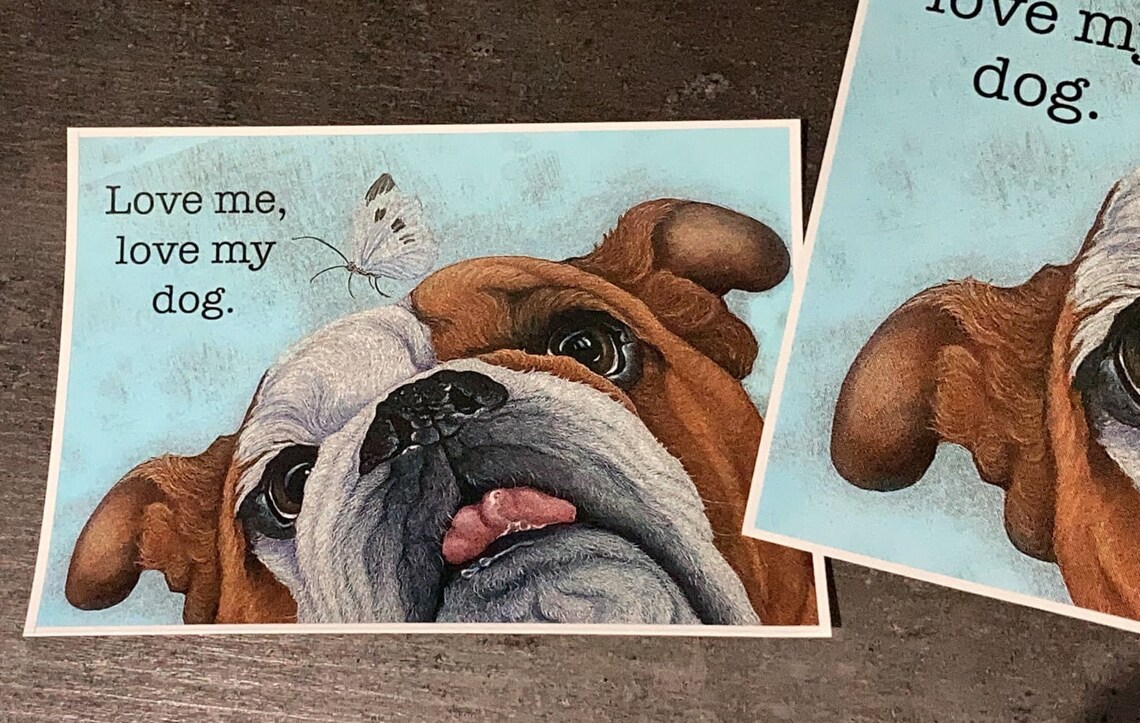 British Bulldog Print Painting Gift Art Picture Poster - Etsy UK