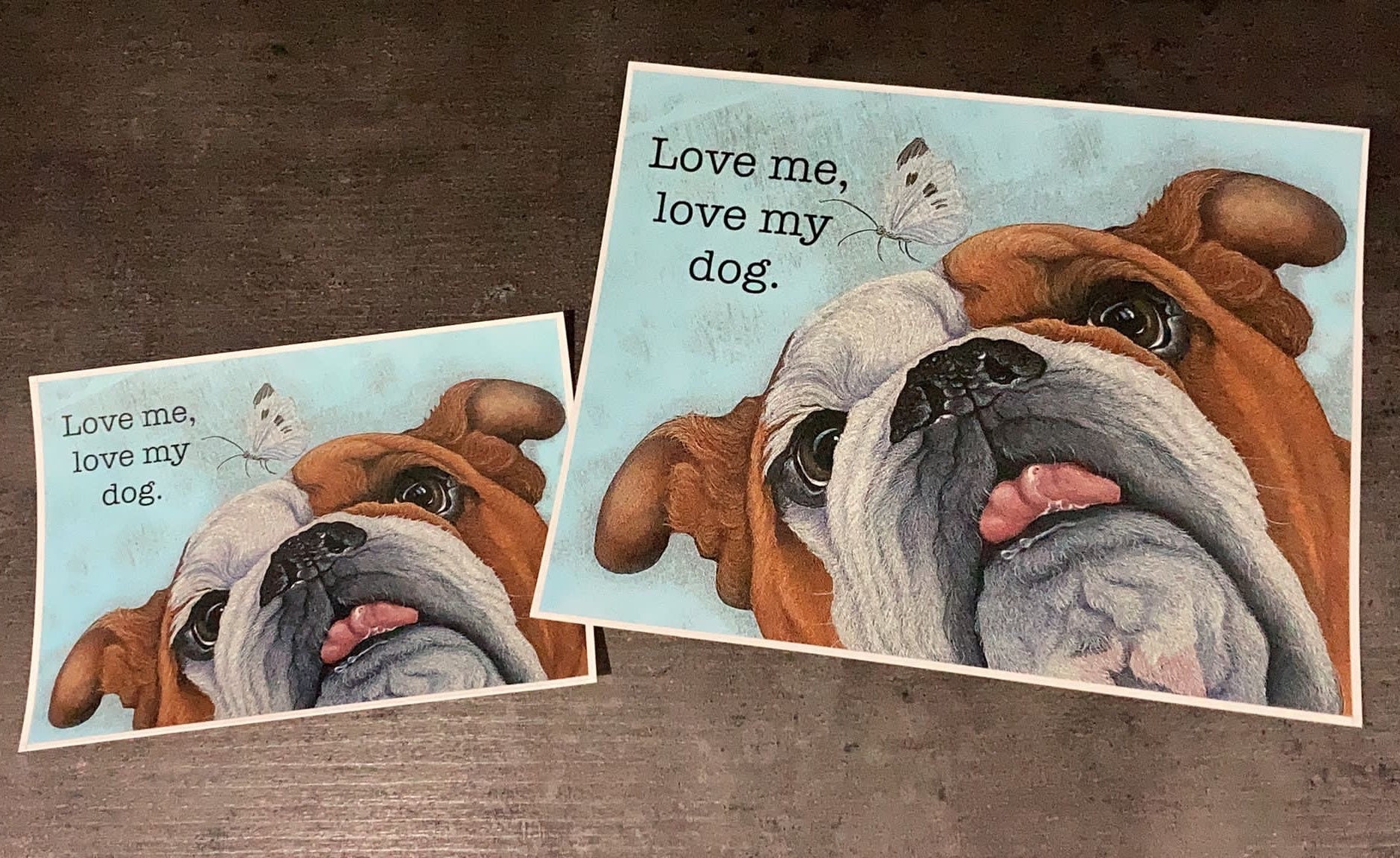 British Bulldog Print Painting Gift Art Picture Poster - Etsy UK