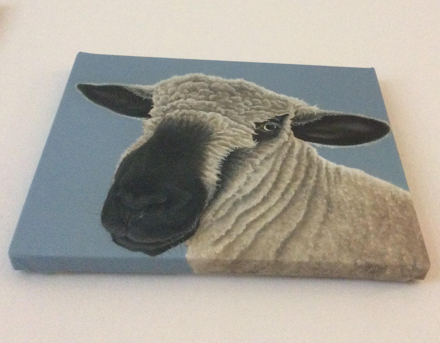 Sheep Print on Canvas, Painting, Gift, Art, and Original Picture - Etsy UK