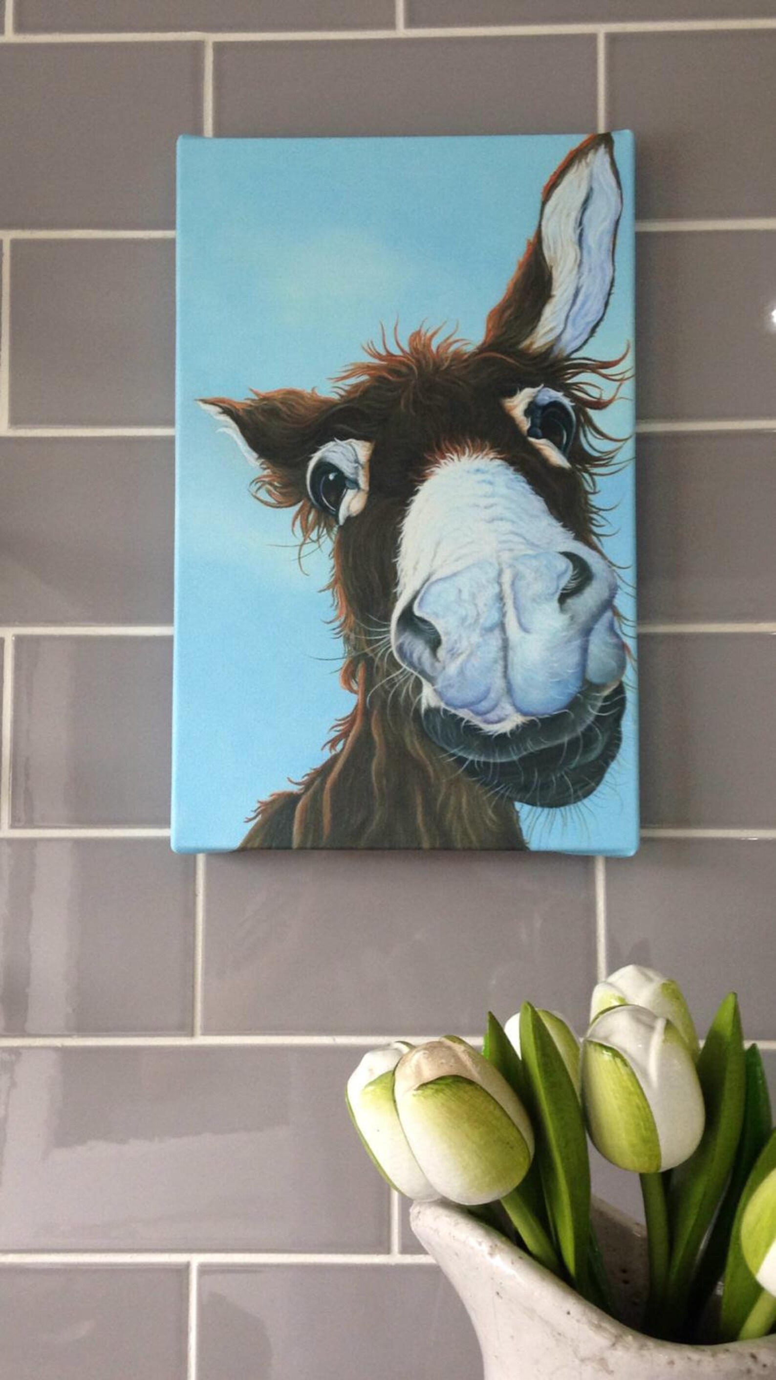 Donkey Canvas Print, Painting, Gift, Art, Picture - Etsy UK