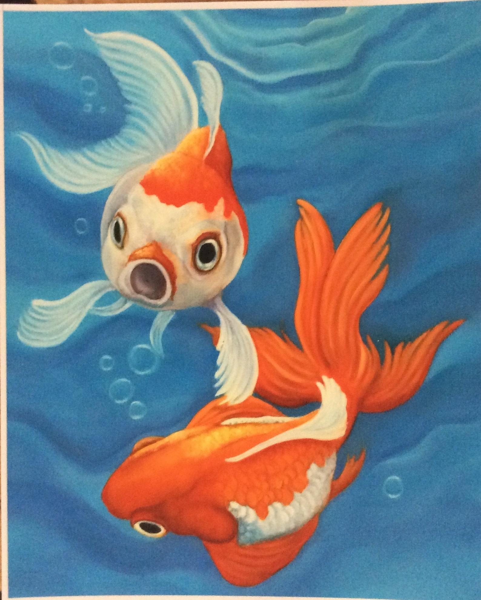 Goldfish Painting, Print, Gift, Tropical Fish, Art - Etsy