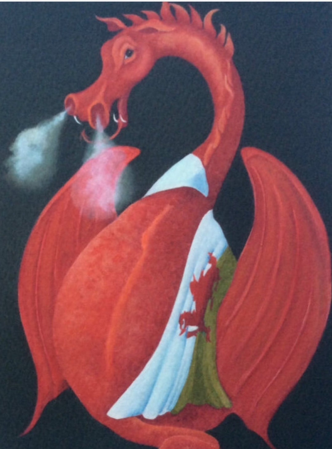 Welsh Dragon Prints, Painting, Welsh Art, Picture, Gift - Etsy UK