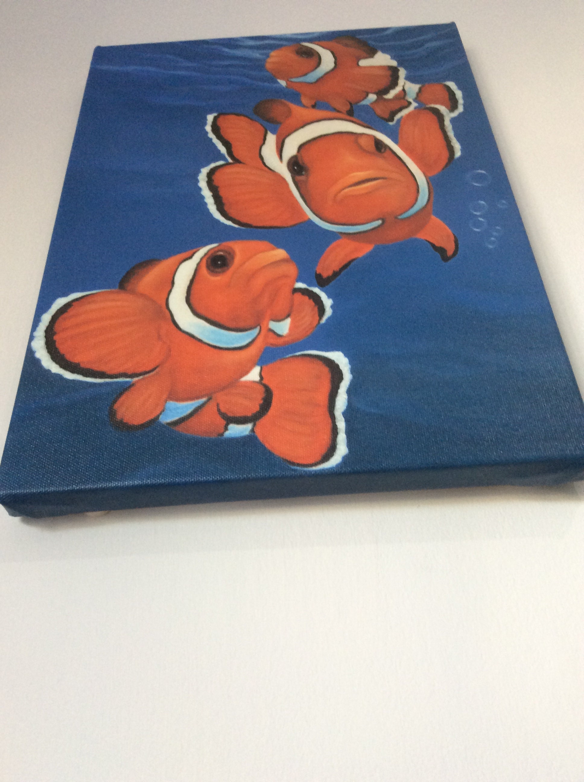 Clown Fish Canvas Print Tropical Fish Painting Art Gift - Etsy UK