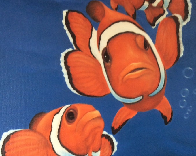 Clown Fish Print, Tropical Fish Painting, Gift, Art, Picture - Etsy