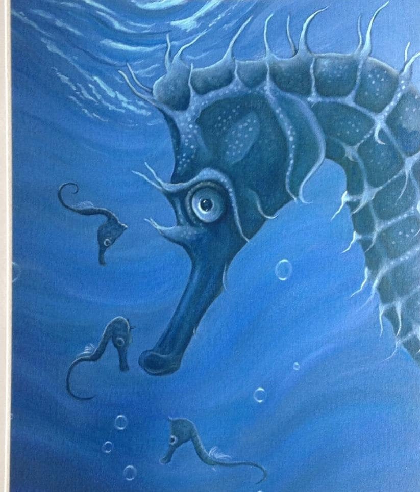 Seahorse Painting Print, Painting, Gift, Art, Picture - Etsy